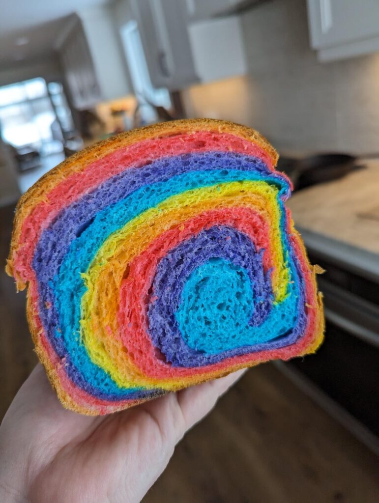 My kids asked for rainbow bread! - Dining and Cooking