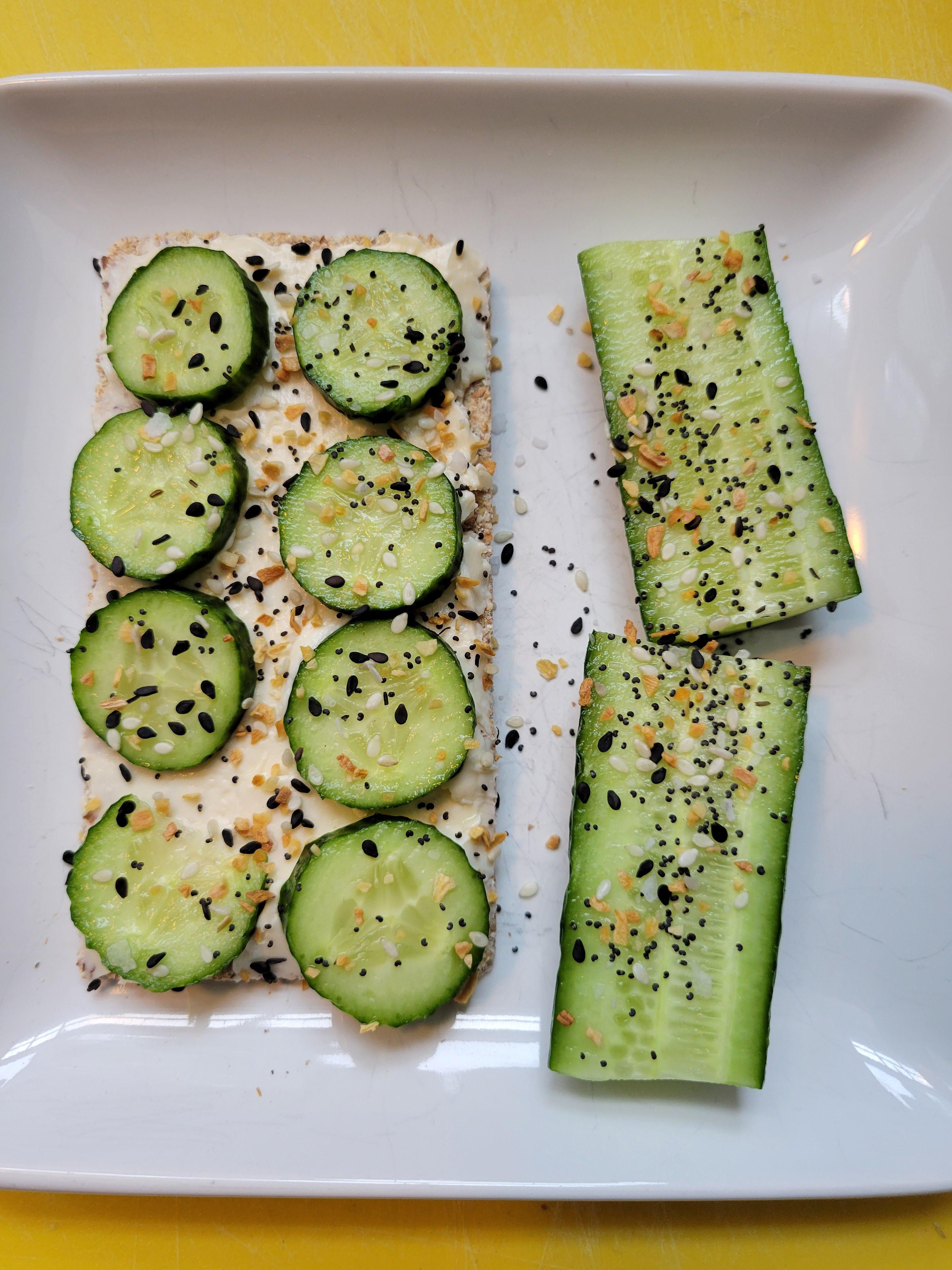 My favorite bite when I'm feeling "snacky" (70 cal). Satisfies my ...