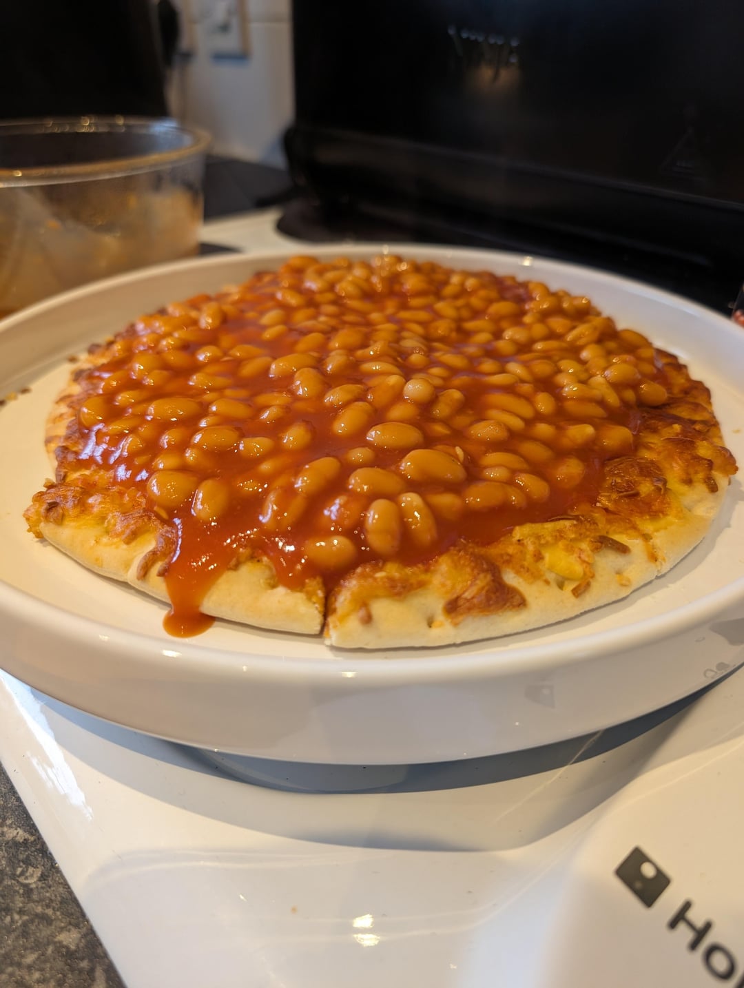 Baked beans cheese pizza, Yummers - Dining and Cooking