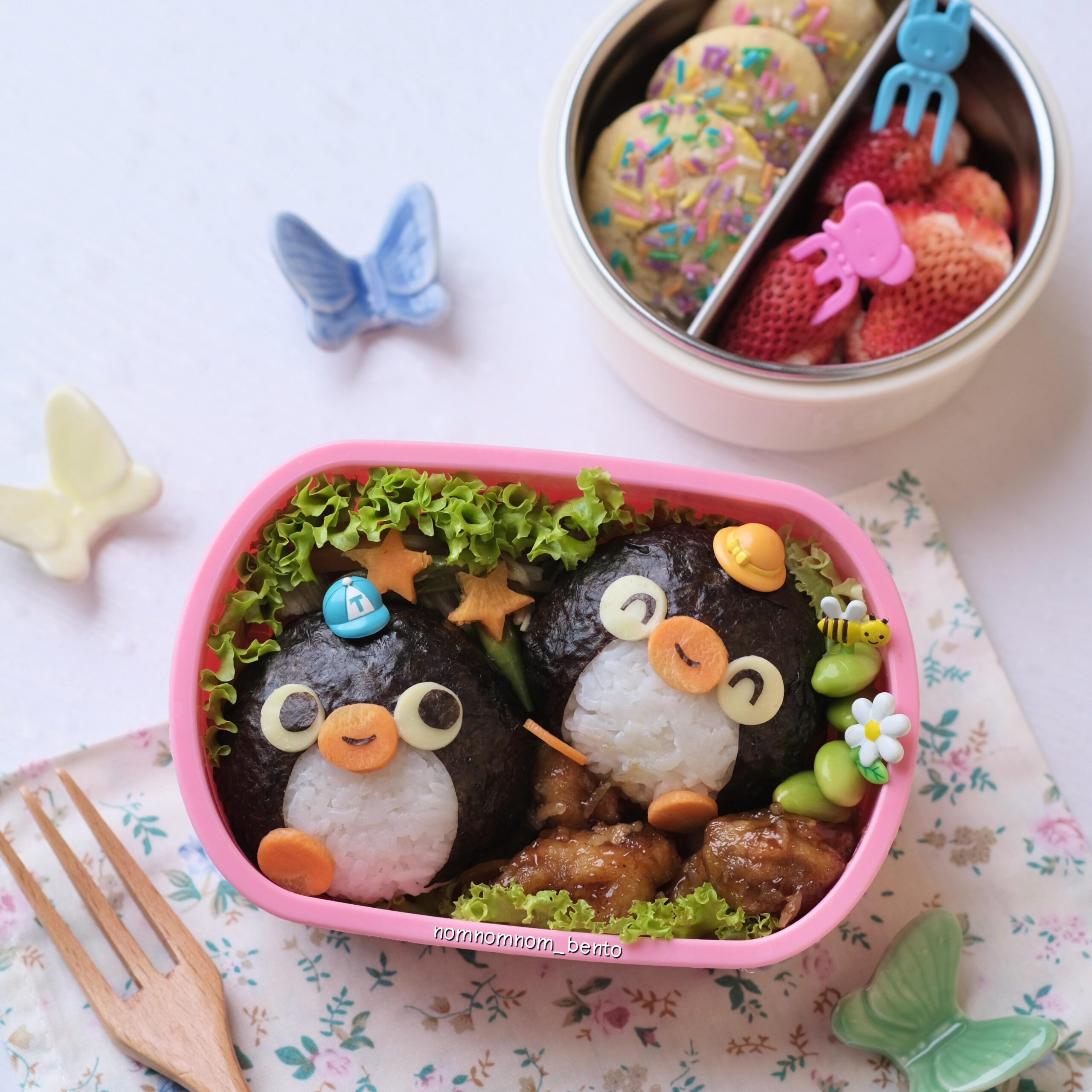 Penguin themed bento - Dining and Cooking