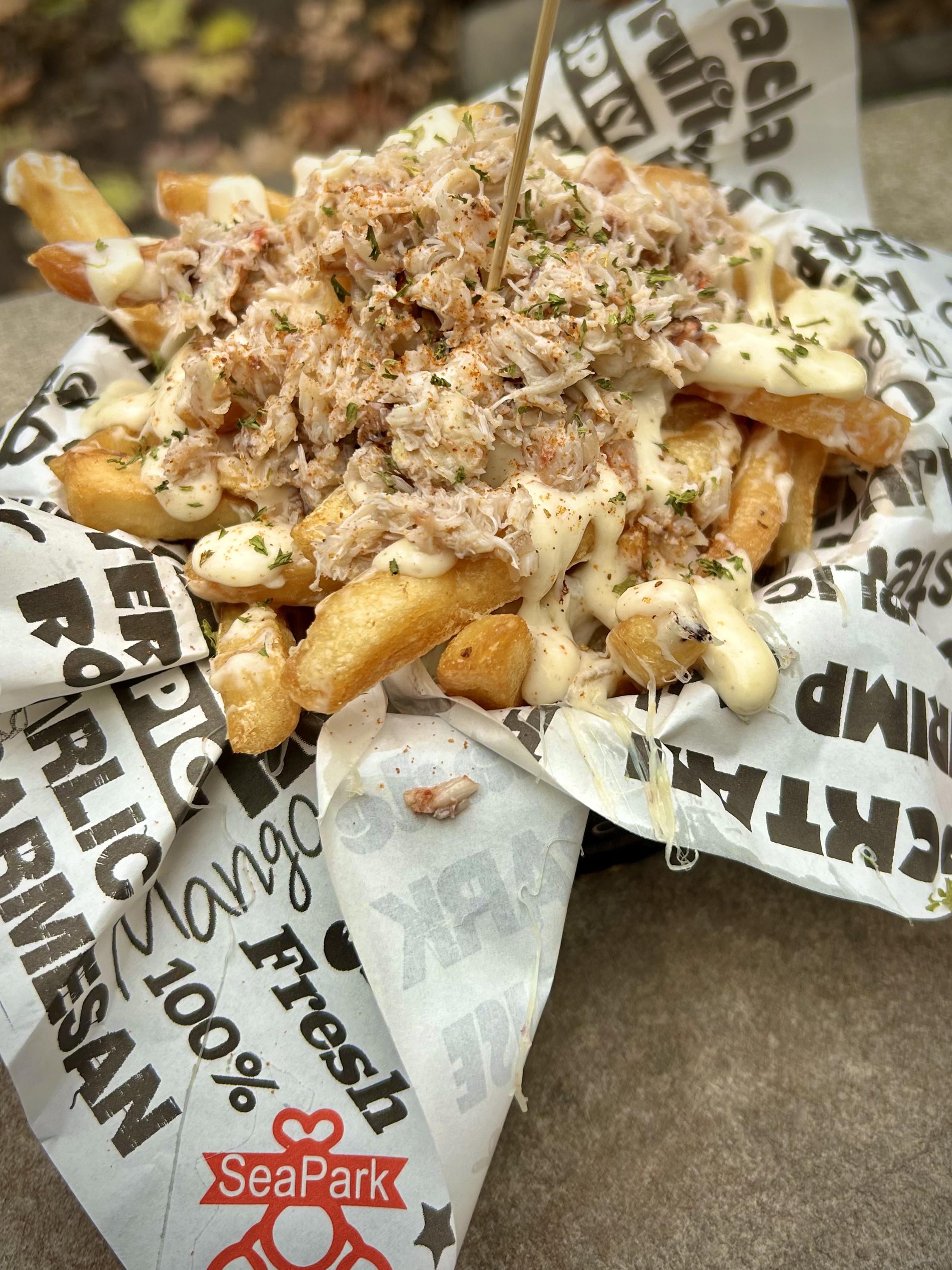 [I ate] crab fries with melted mozzarella and a garlic aioli. - Dining ...