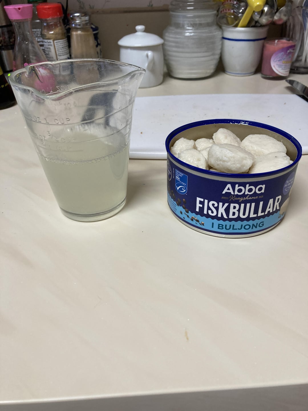 Abba Fiskbullar Fish Balls in IndoMie Curry Mee Ramen - Dining and Cooking