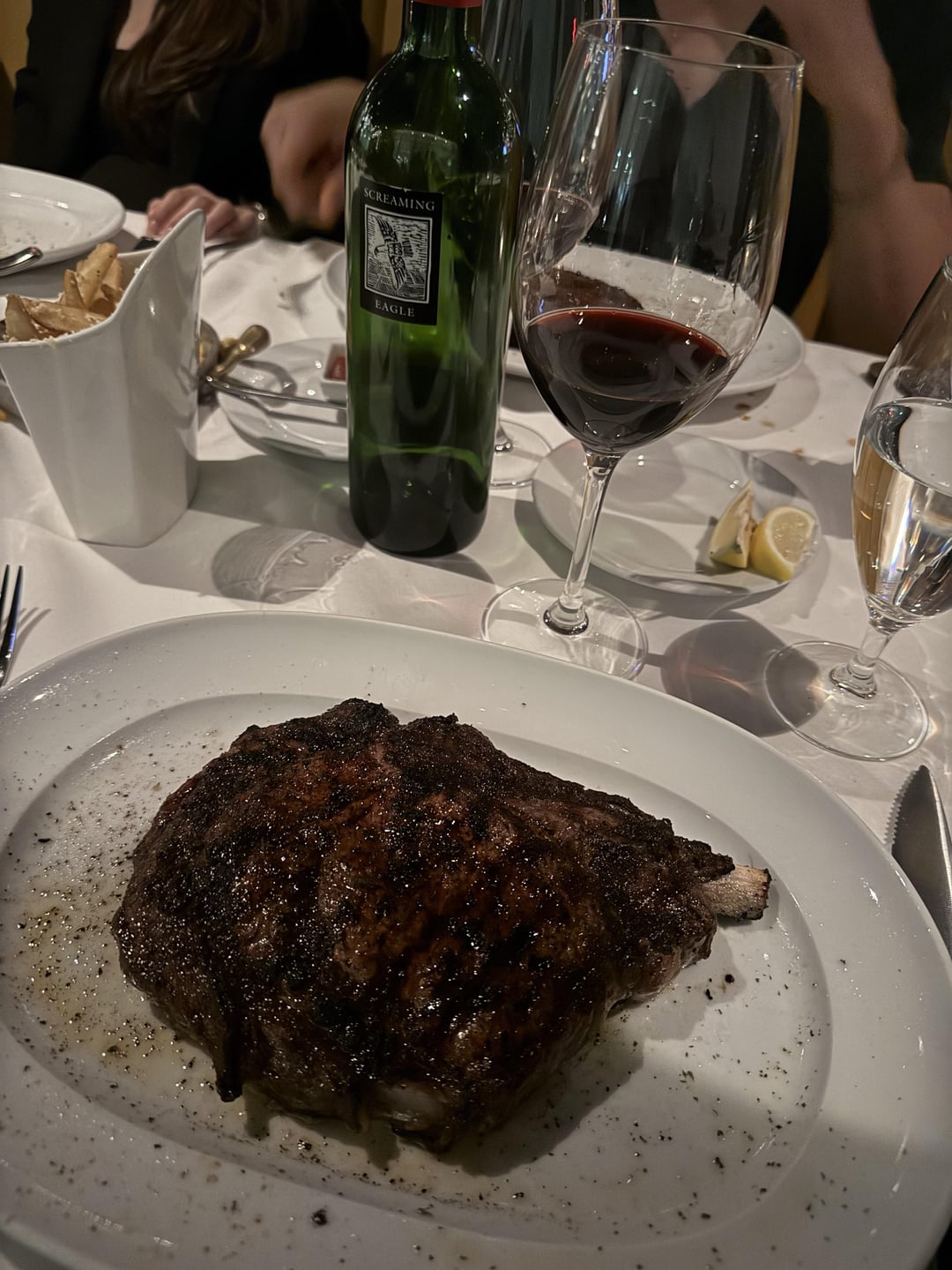 dry aged ribeye and cab - Dining and Cooking