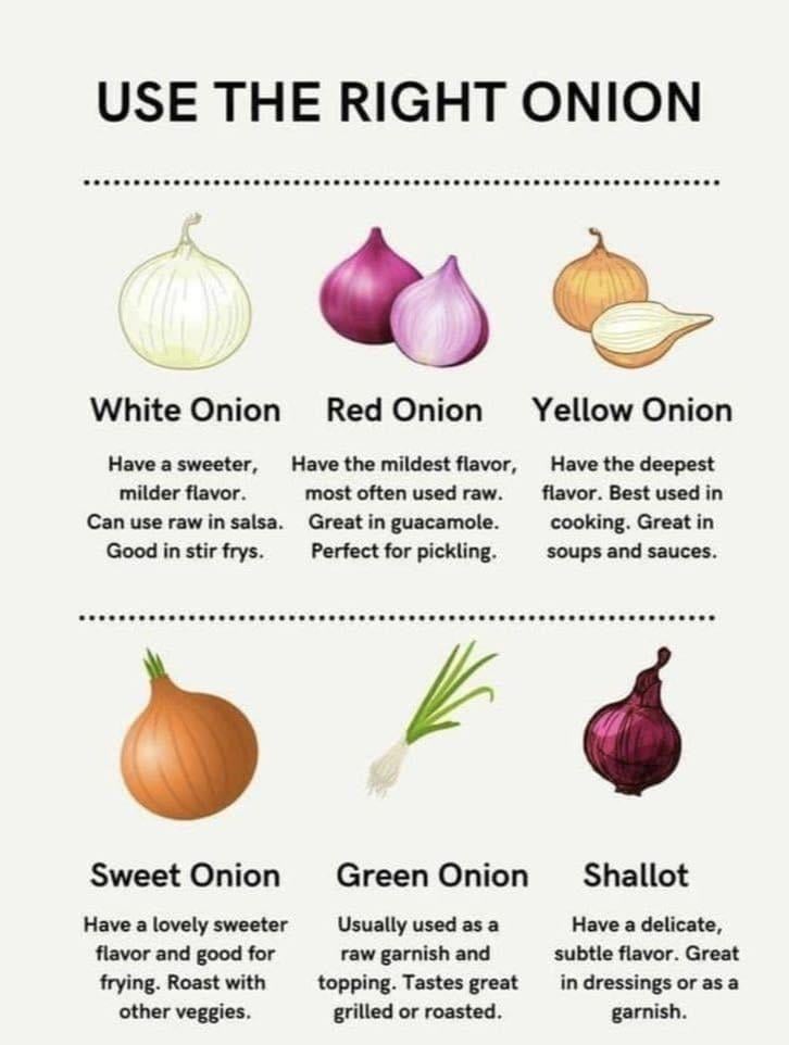 A cool guide to using the right onion - Dining and Cooking