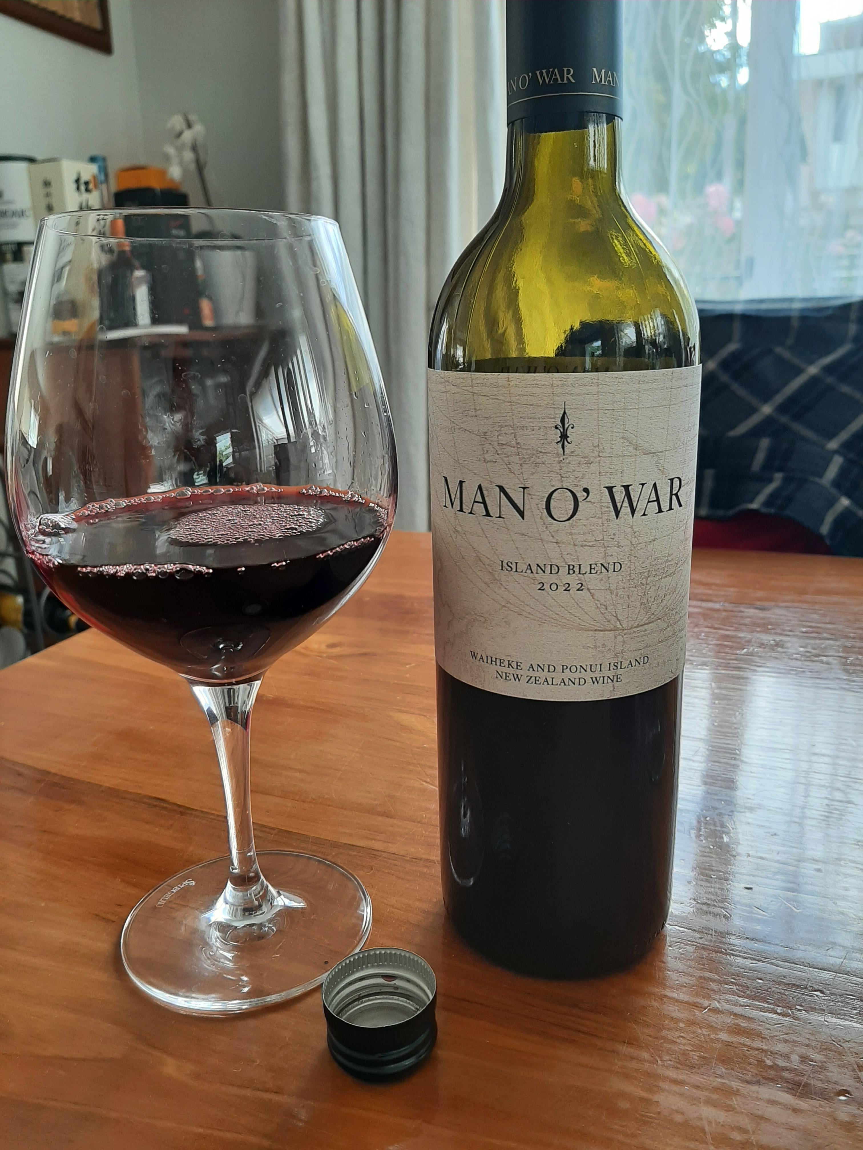 Man O' War Island Blend 2022 from (mainly) Waiheke Island, New Zealand ...