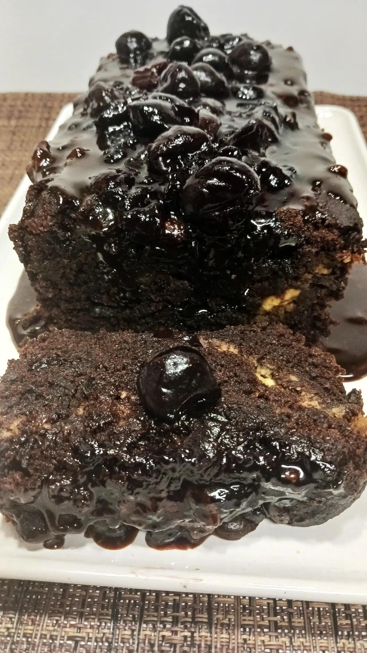 Dark Cherry Ricotta Carob Cake - Dining and Cooking