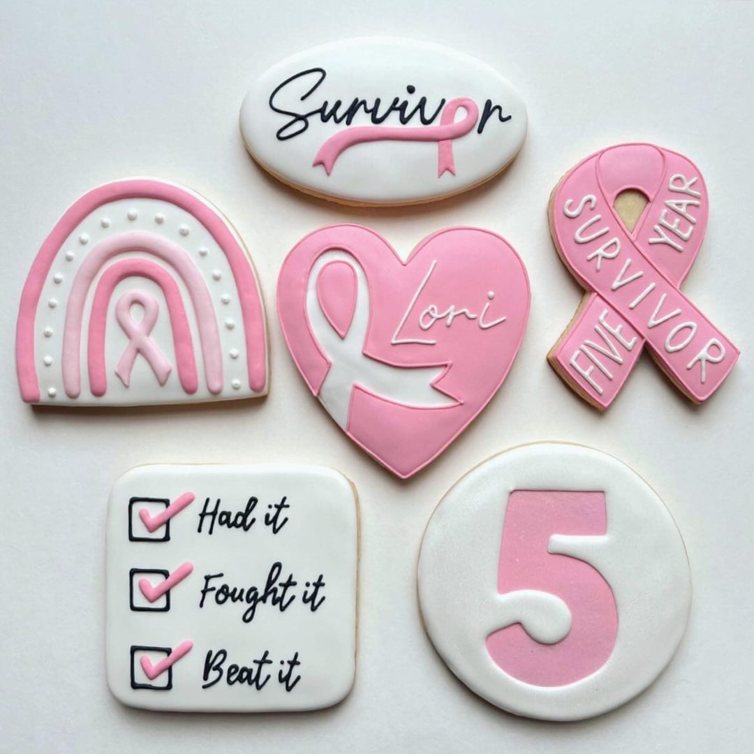 Cookies for a 5-year breast cancer survivor! - Dining and Cooking