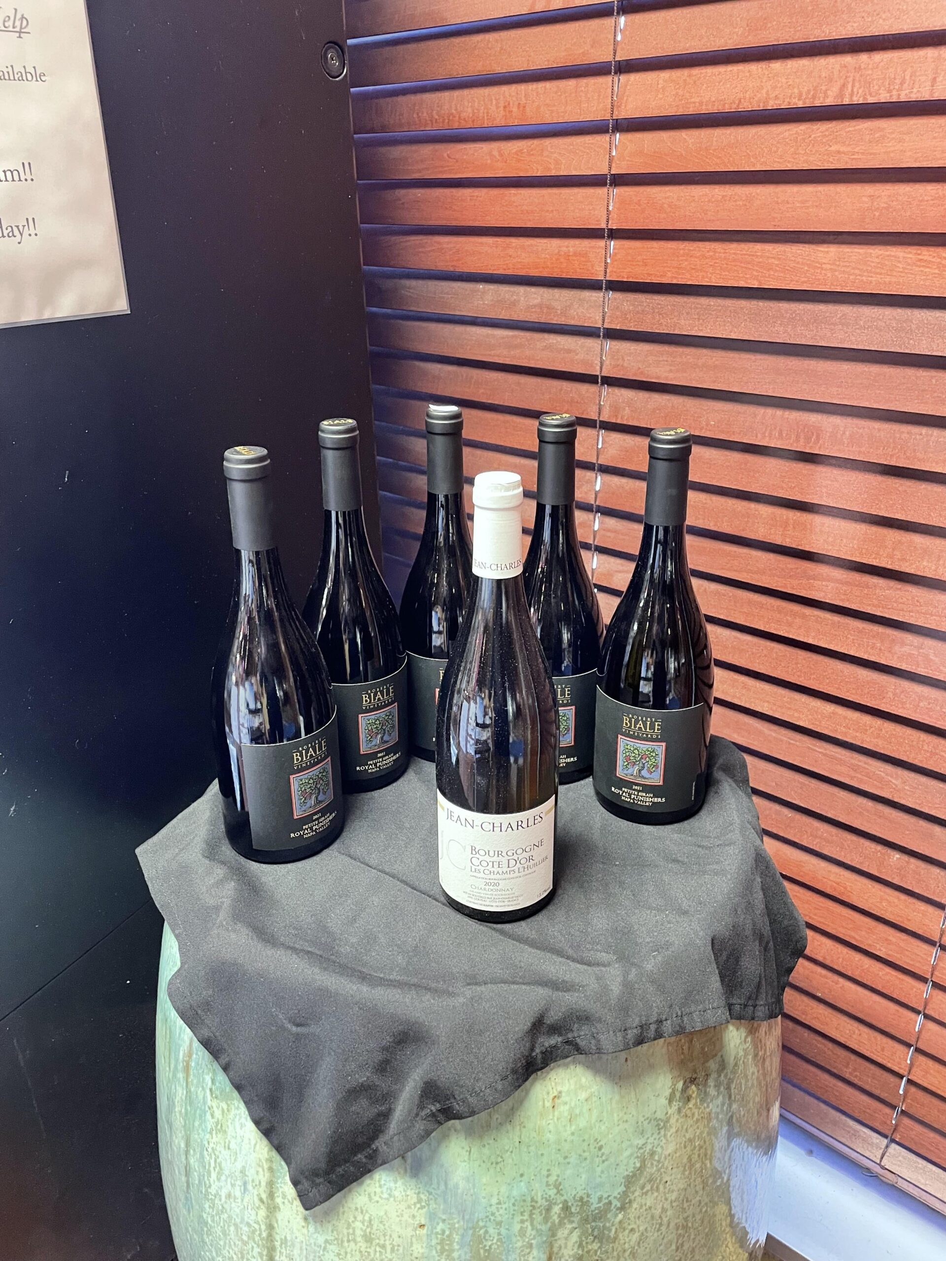 Just an impromptu wine display I put together at work. - Dining and Cooking