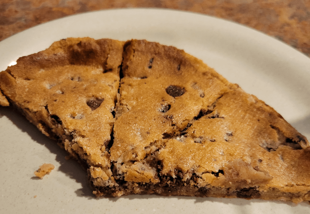 Giant Chocolate Chip Cookie slices - Dining and Cooking