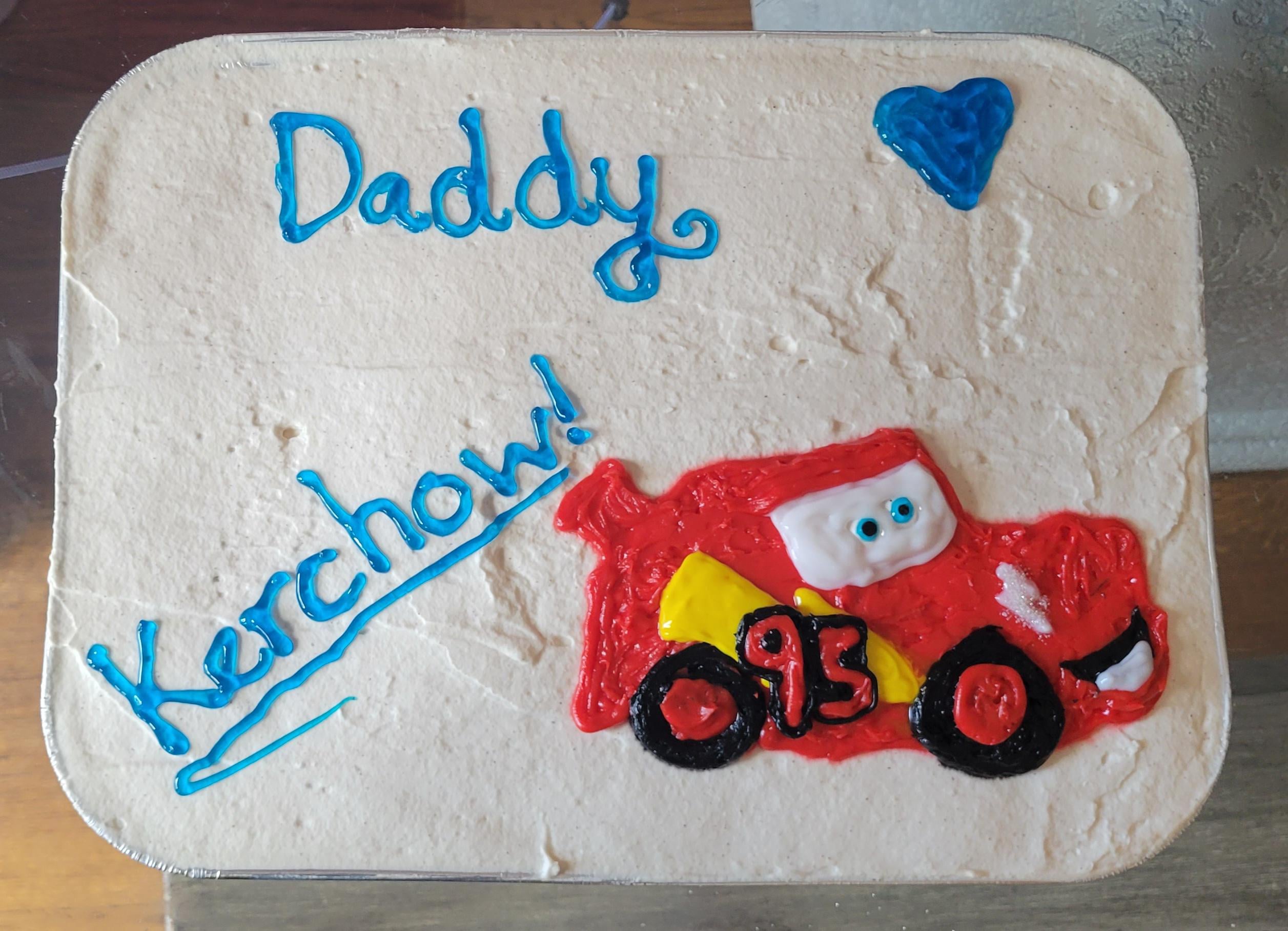 Cursed Lightning McQueen Cake - Dining and Cooking
