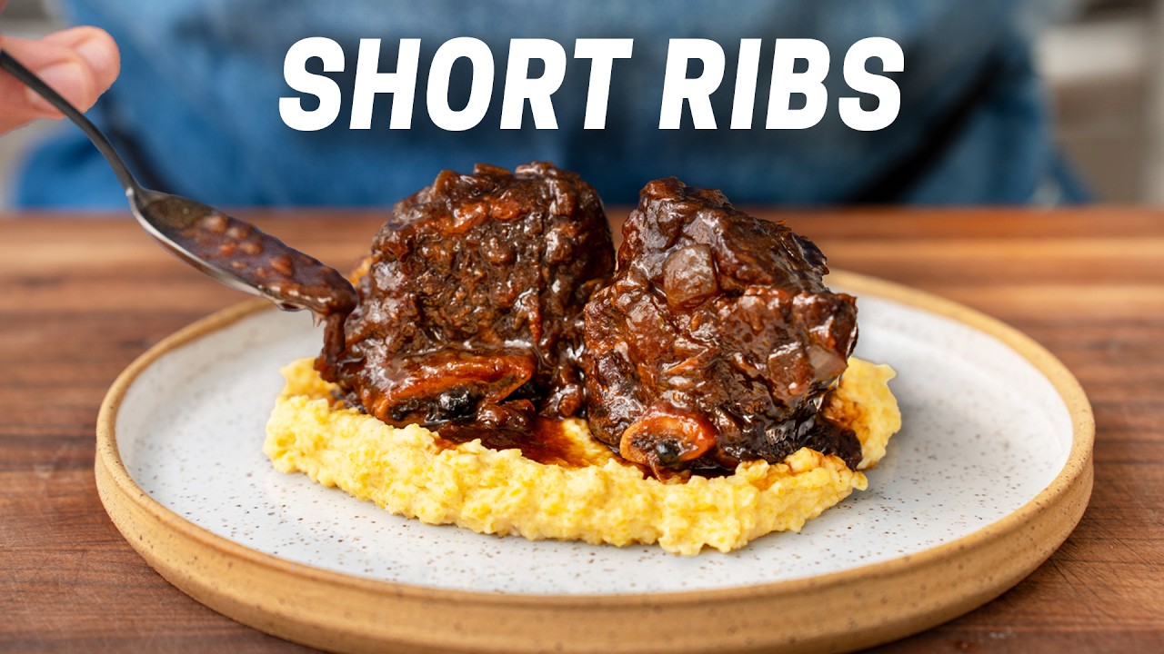 BETTER Braised Beef Short Ribs (w. Creamy Polenta) - Dining and Cooking