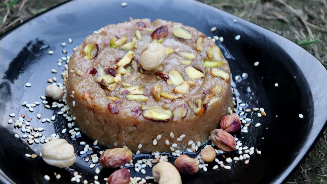 Turkish Halwa, big source of Calcium / Tahini Halva Recipe / no Cook Sesame Halwa recipe ...