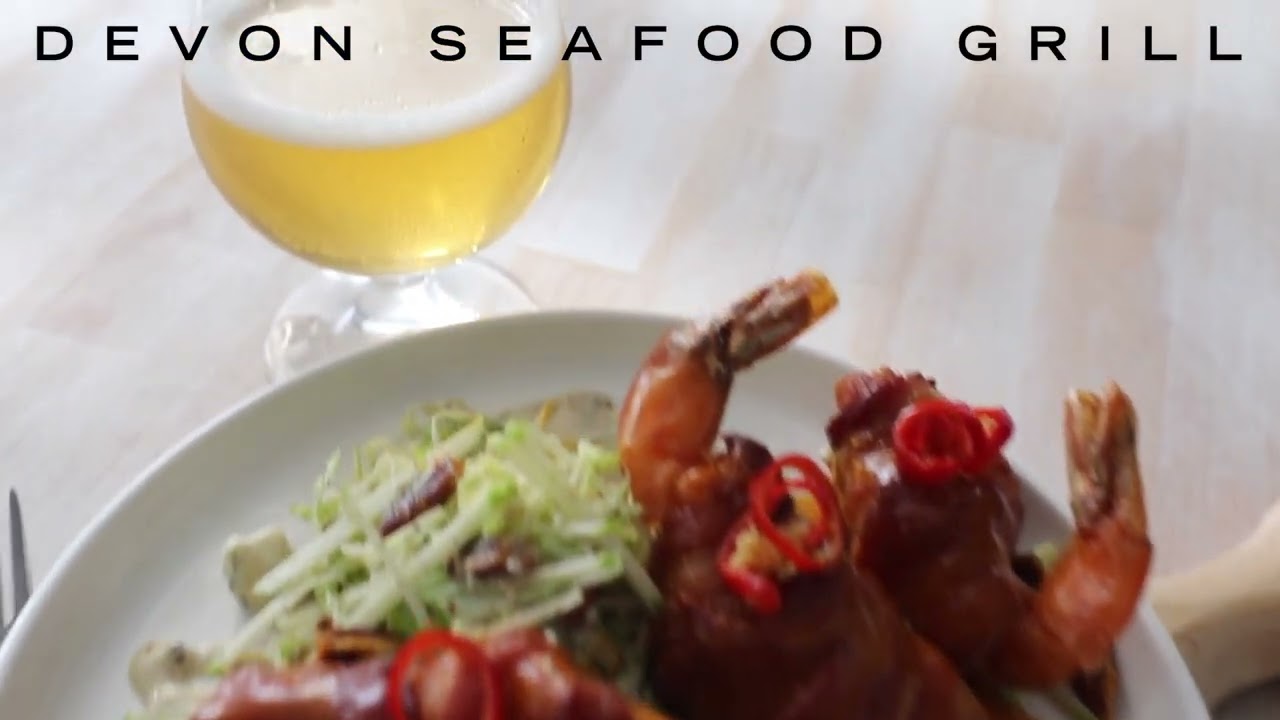 Devon Philly - Bacon Wrapped Shrimp - Dining and Cooking