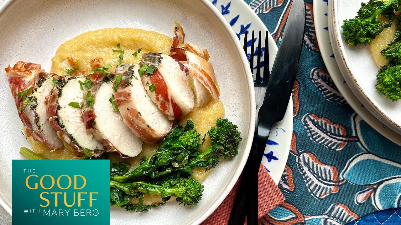 Mary Berg's pancetta-wrapped chicken with polenta | The Good Stuff ...