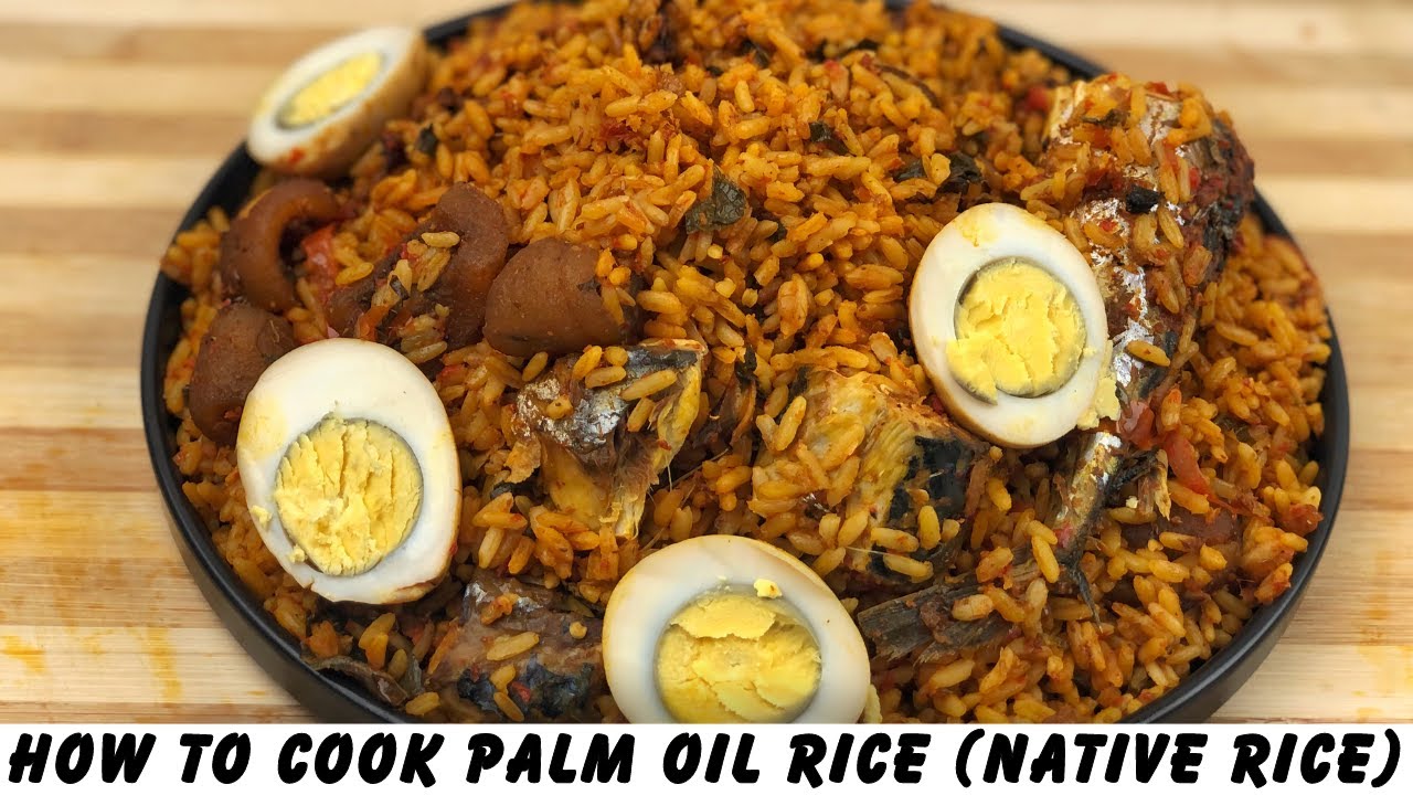HOW TO MAKE PALM OIL RICE AKA CONCOCTION RICE | VERY DELICIOUS NIGERIAN ...