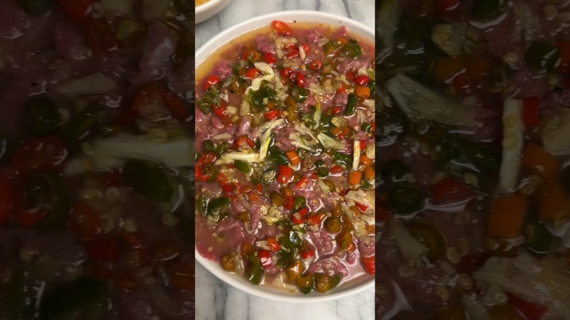 Bo Tai Chanh - Vietnamese Carpaccio - Dining and Cooking