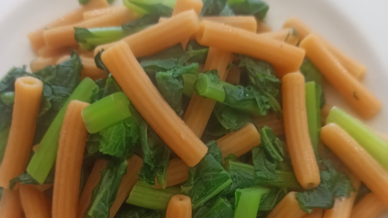 CIMA DI RAPA WITH RED LENTIL PASTA PERFECT SIDE DISH. - Dining and Cooking