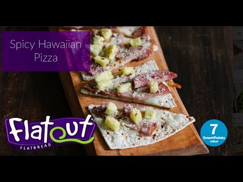 Spicy Hawaiian Pizza - Flatbread Pizza Recipe - Flatout Bread - Dining ...