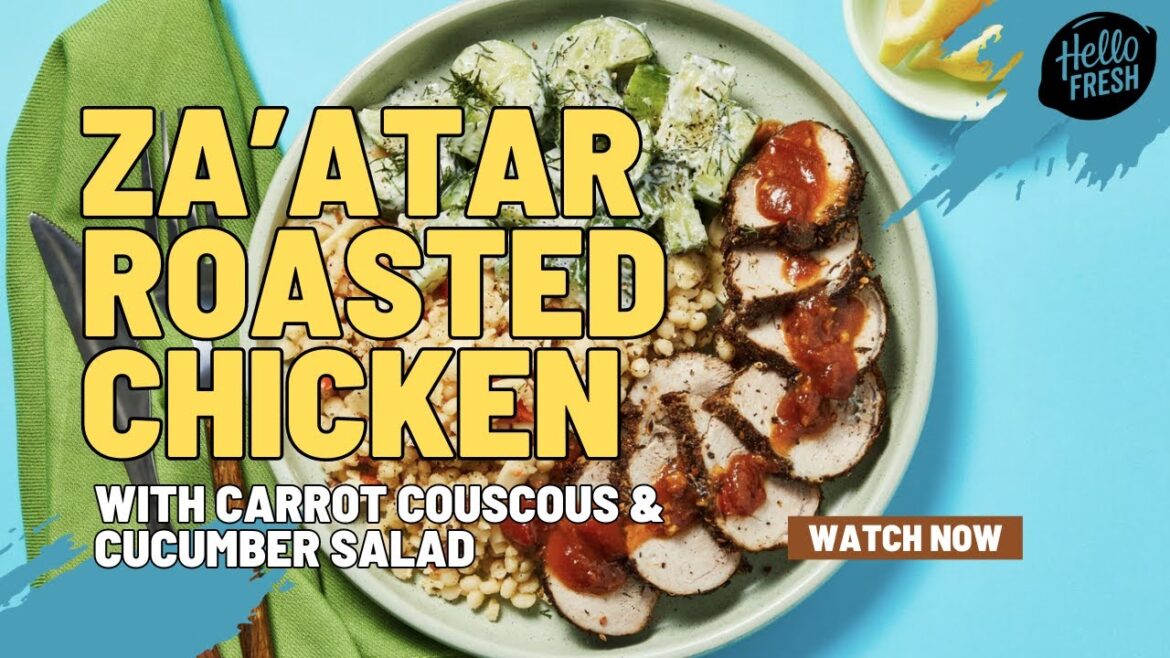 HelloFresh Za’atar Roasted Chicken Recipe *ASMR Cooking* - Dining and ...