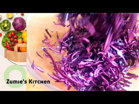 How to make Turkish Red Cabbage Salad (Kebab Shop Style) simple and ...