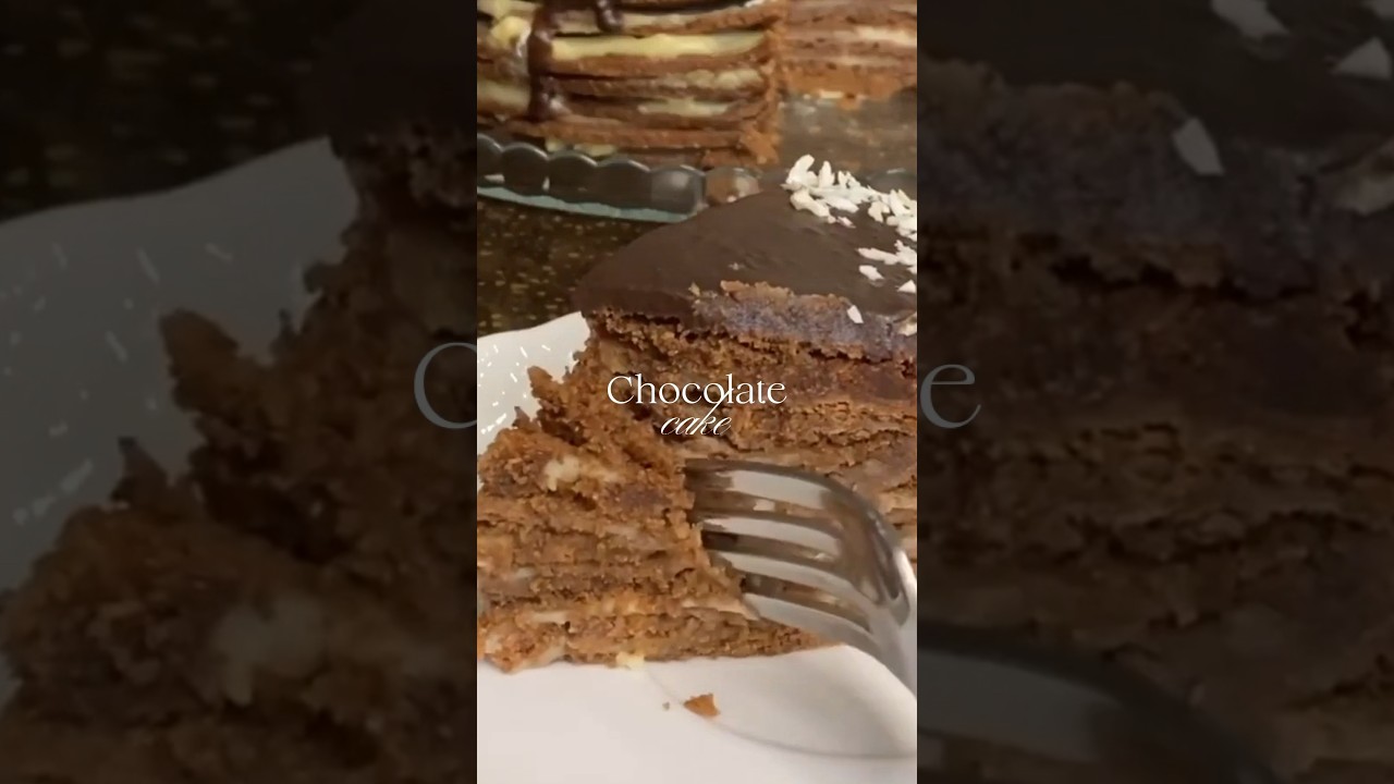 Classic Chocolate Cake Recipe #chococake #shorts - Dining and Cooking