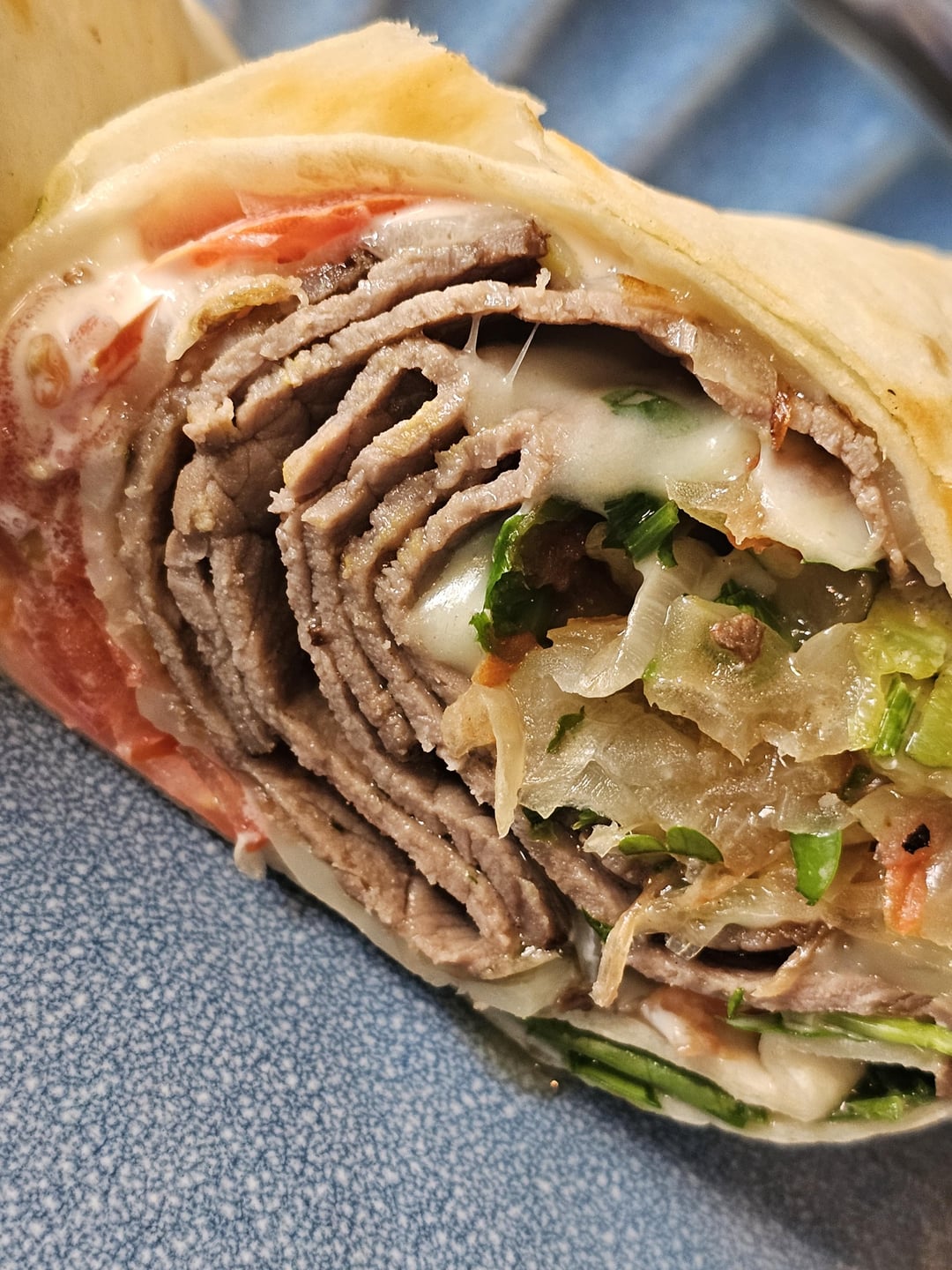 It's a wrap. Beefy cheesy crunchy lunchy. - Dining and Cooking