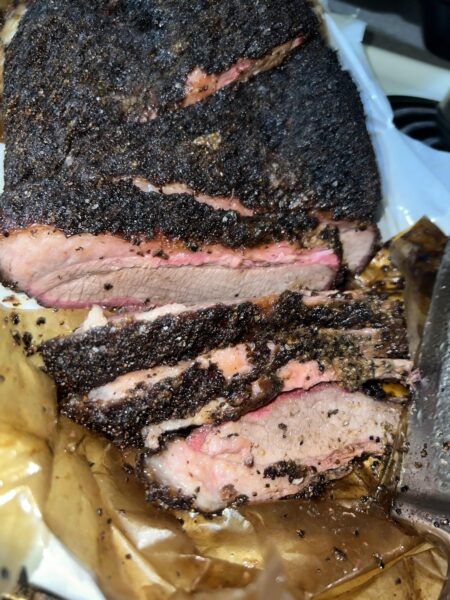 Smoked brisket on my ninja woodfire grill (with smoke ring!) - Dining ...