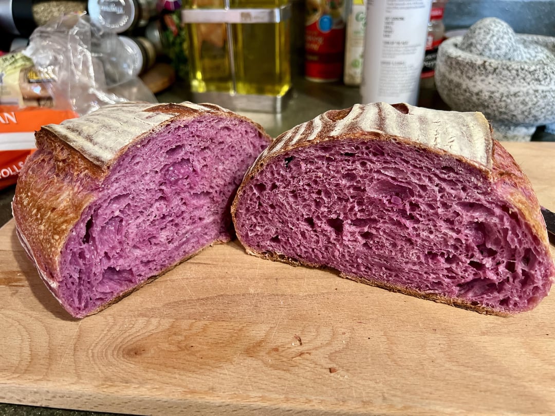 Purple Sweet Potato Bread - Dining and Cooking