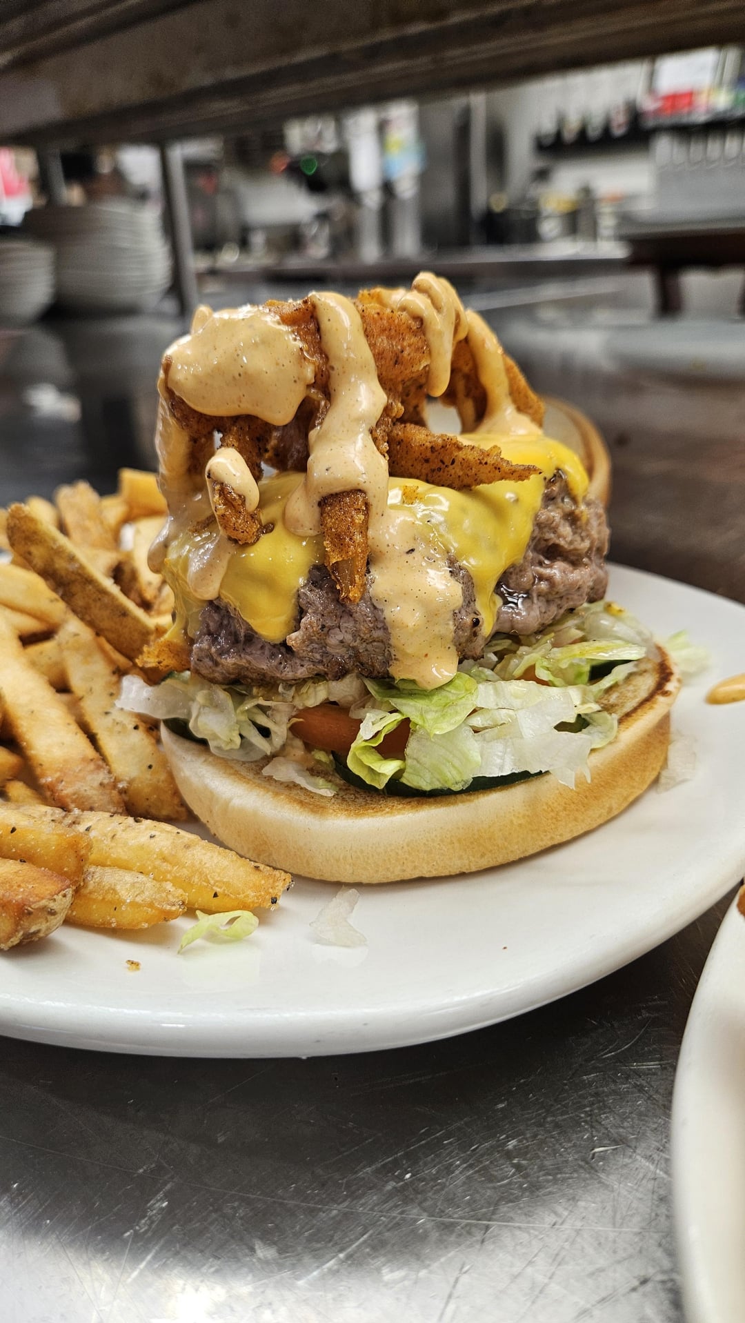 Medium Well and Medium Rare burger. From Outback Steakhouse. [OC ...