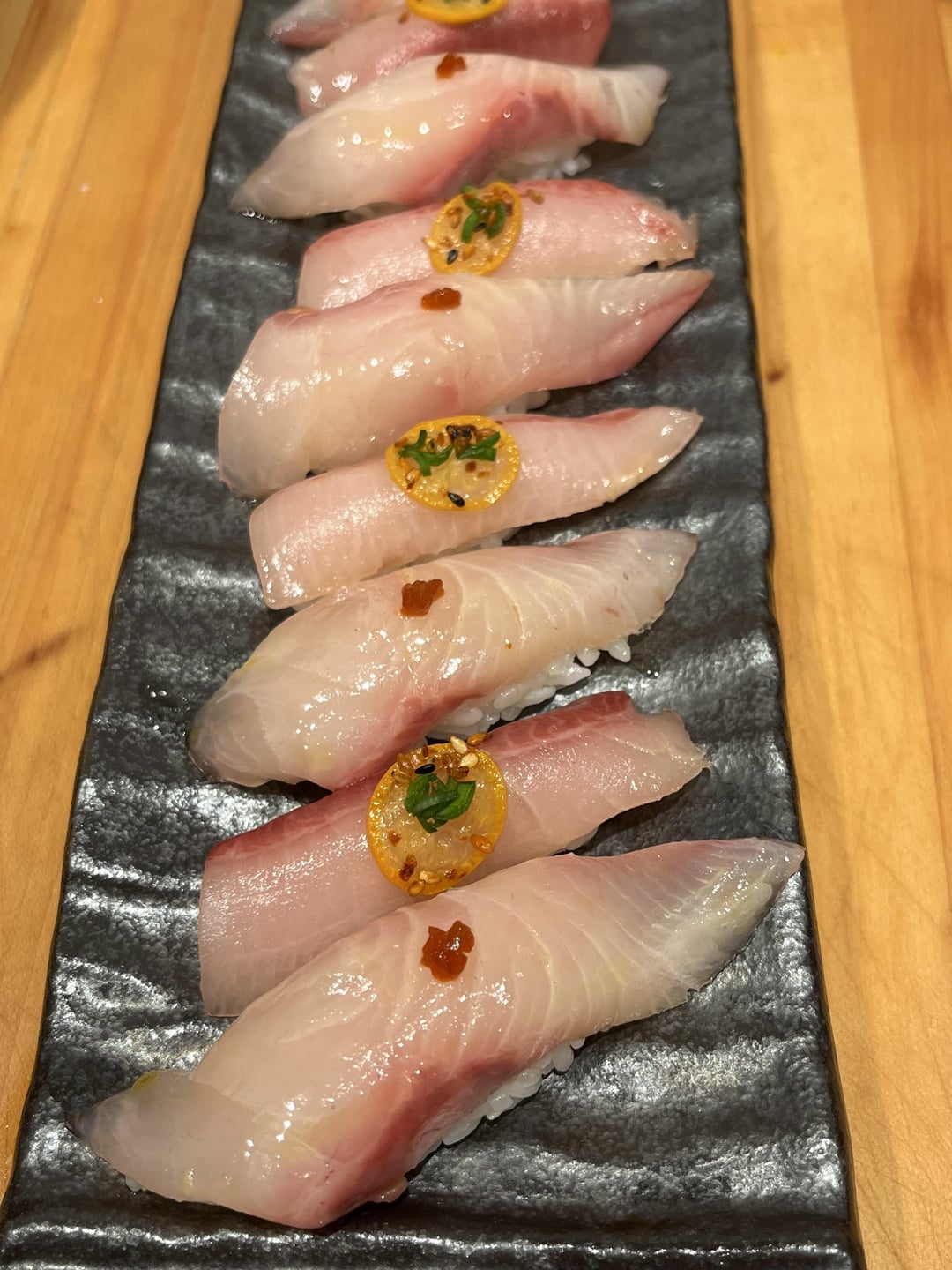 Made nigiri for the first time, pretty happy with how it turned out ...