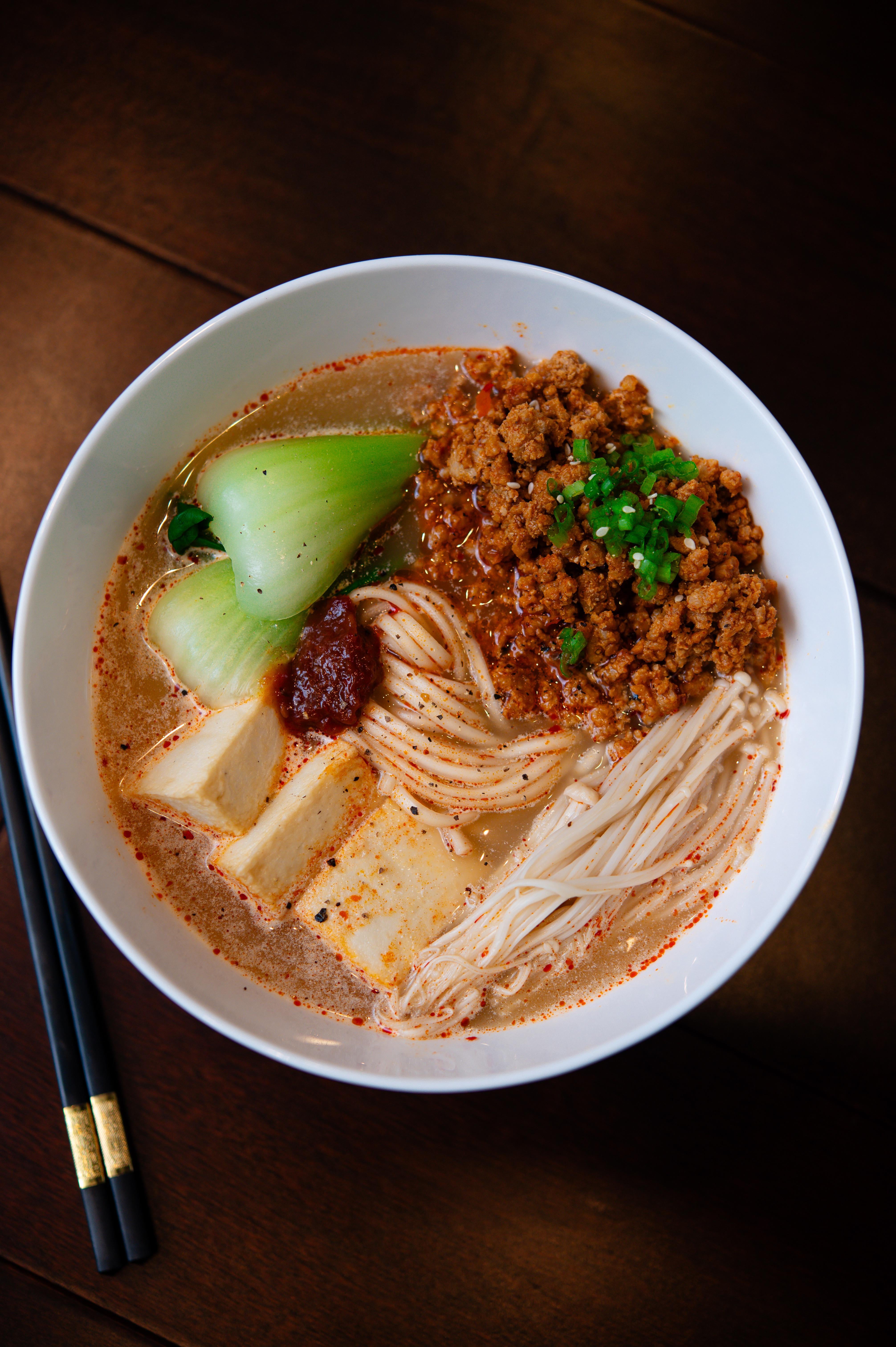 Some ramen I made with ground pork and tofu fish cakes. - Dining and ...