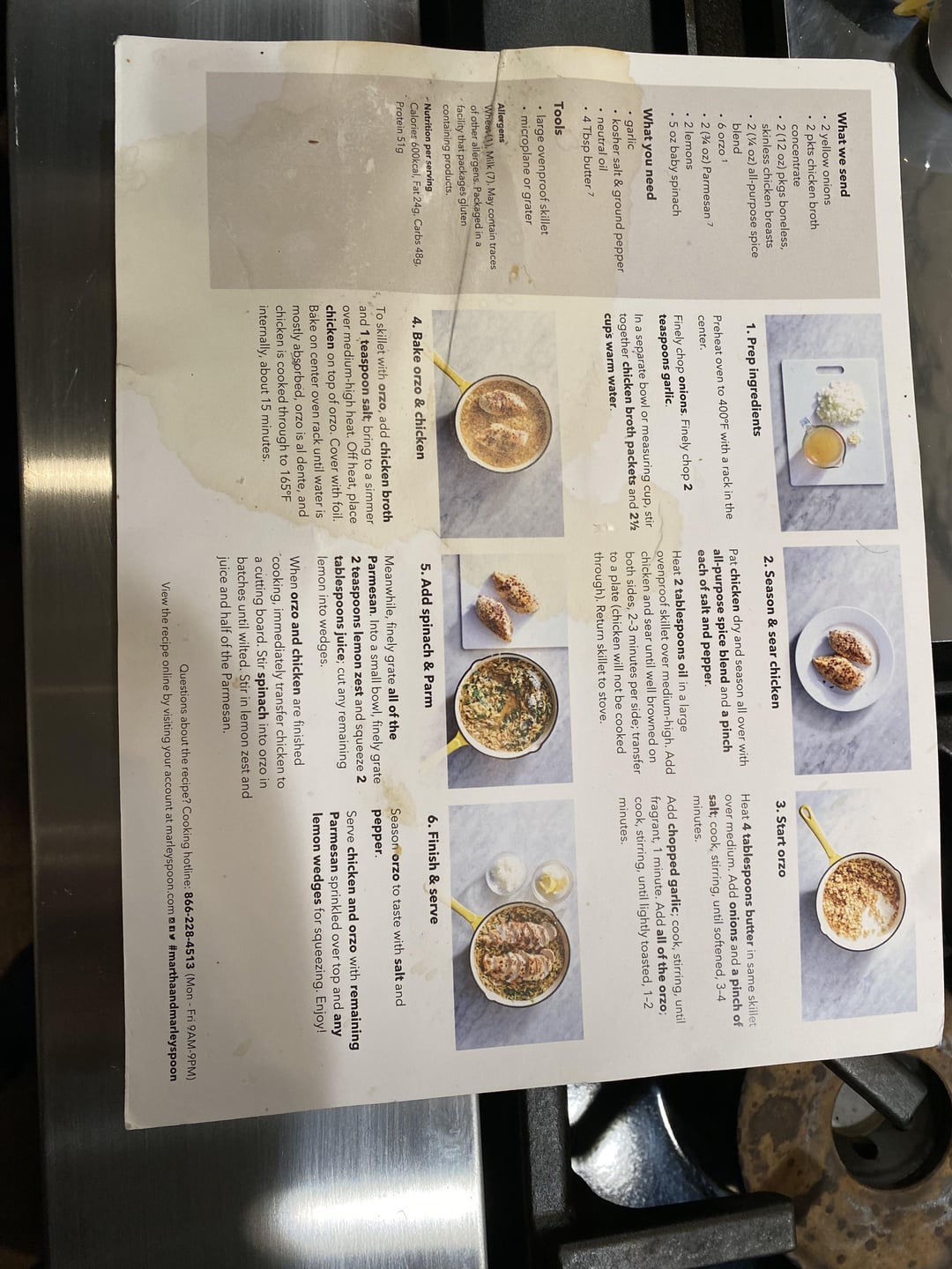 What’s in the all purpose spice blend for their lemon orzo and chicken ...