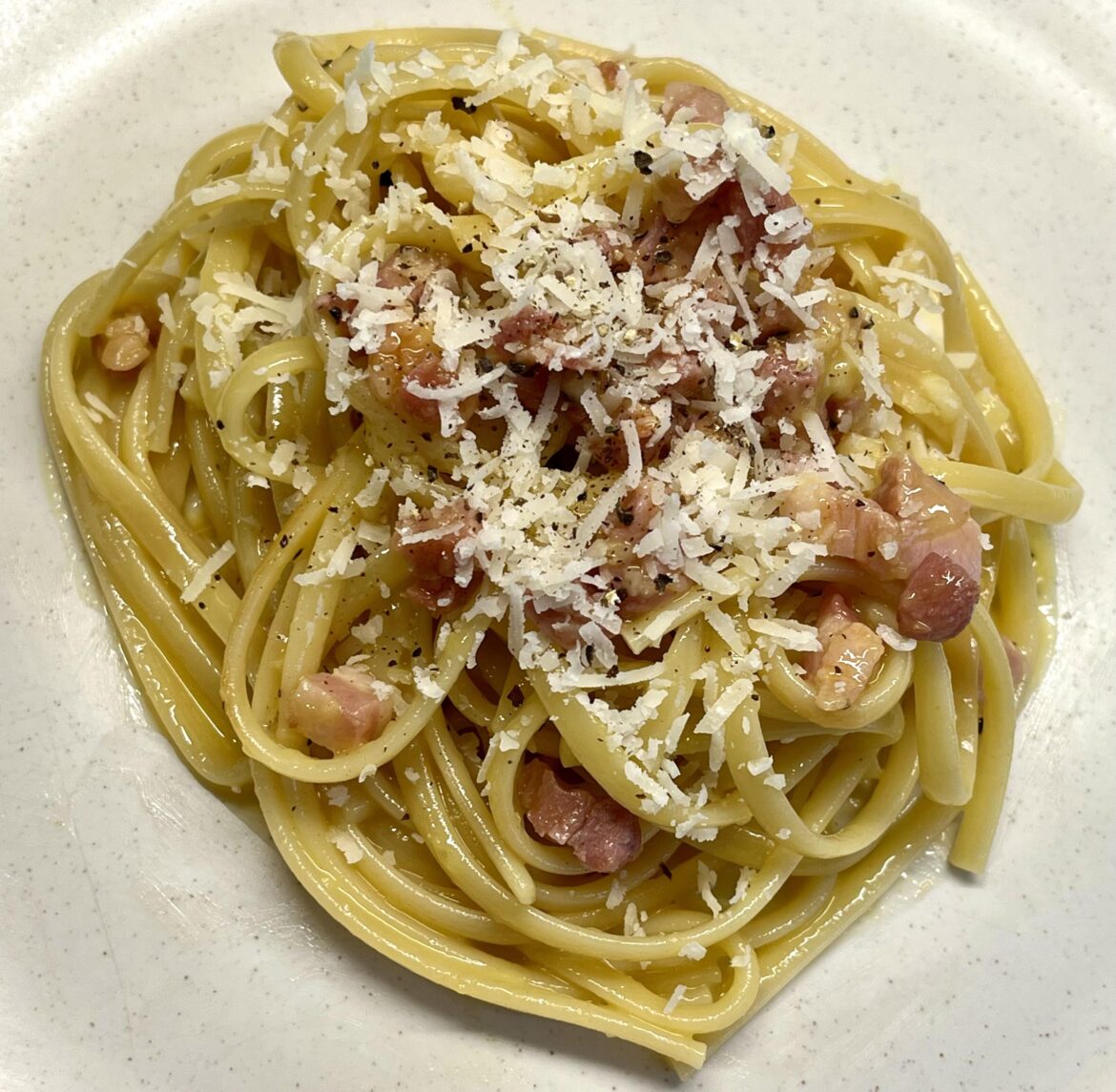 I just cooked a homemade carbonara for the first time! - Dining and Cooking
