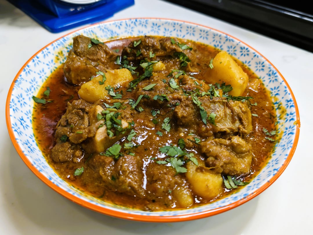 Classic Mutton Potato Curry, Knows As Aloo Gosht - Dining and Cooking