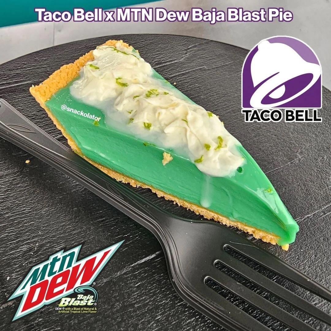 Nobody asked and I delivered. I present, Baja Blast Pie. - Dining and ...