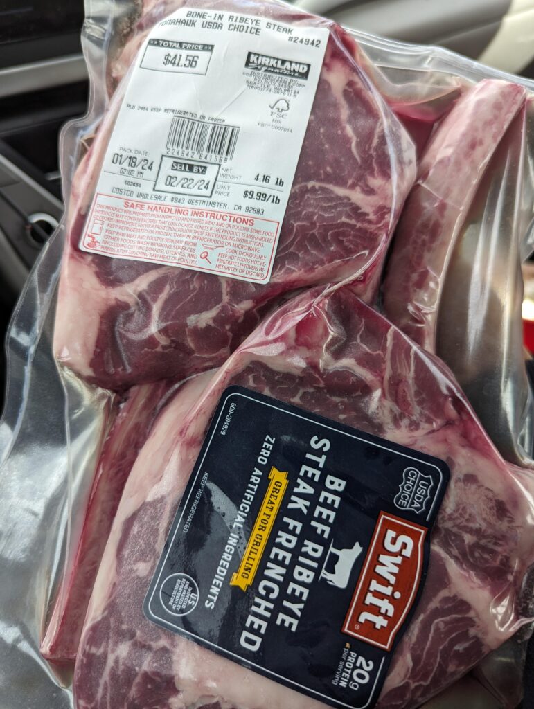 Costco Tomahawk steak - Dining and Cooking