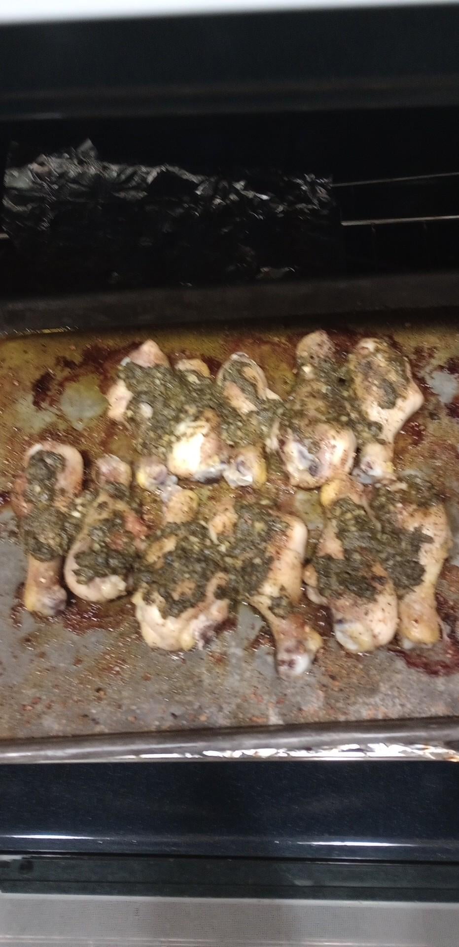 My friend said the pesto made my chicken "look toxic" so I decided to ...