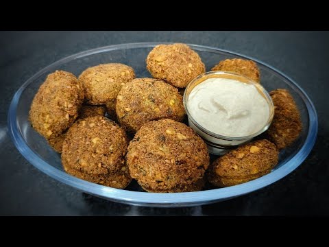 How to make falafil at home || Falafel with thahini dip || Falafel ...