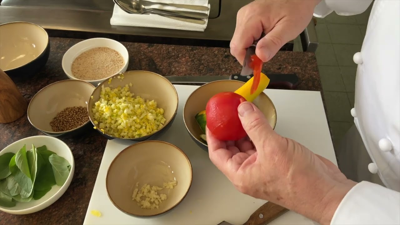 Recipe Prep Stuffed Zucchini Flowers from 2 Michelin Starred chef Jany ...
