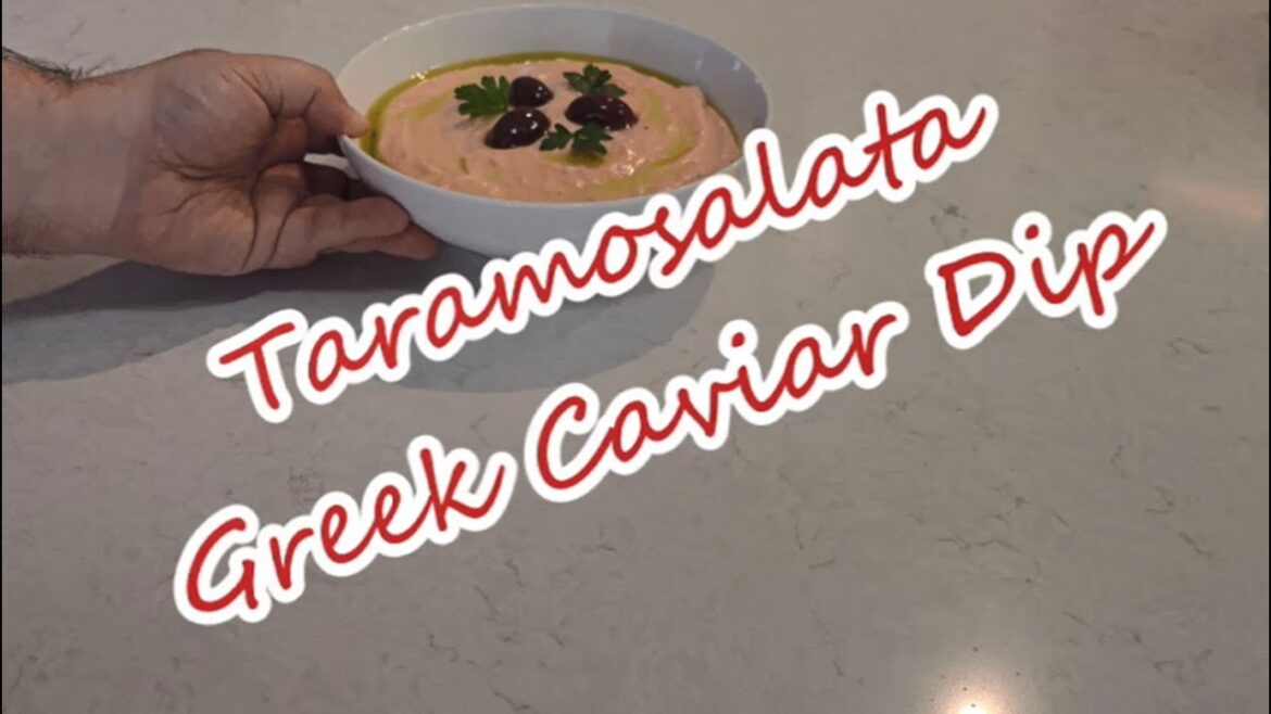 Taramosalata - Greek Caviar Dip - Dining and Cooking