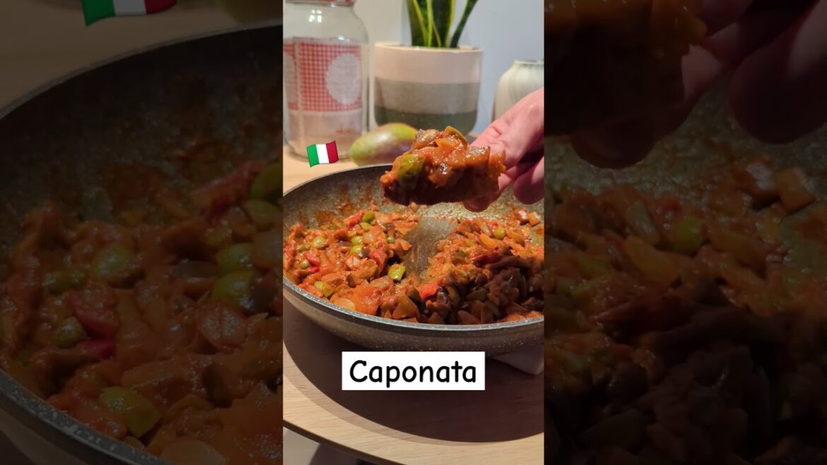 Sicilian Caponata made simple. No deepfrying, just a pan. Recipe is ...