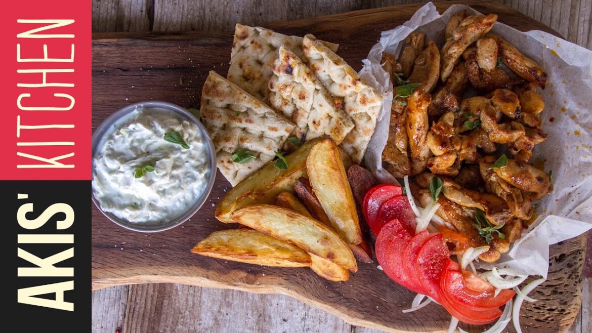 Greek Chicken Gyro | Akis Petretzikis - Dining and Cooking
