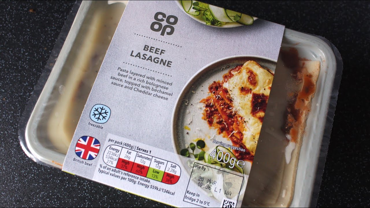 Co-op ~BEEF LASAGNE~ || £3.55 or 2 for £6 || 400g || Ready Lasagne ...