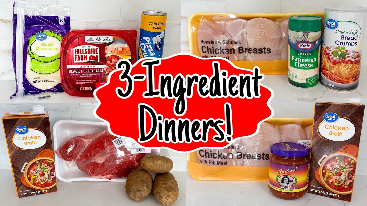 The BEST 3-Ingredient Recipes | QUICK & EASY DINNER IDEAS | Fast Tasty ...