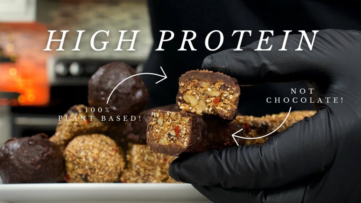 How To Make HIGH PROTEIN Plant-based Energy Bars | Alkaline Chocolate ...