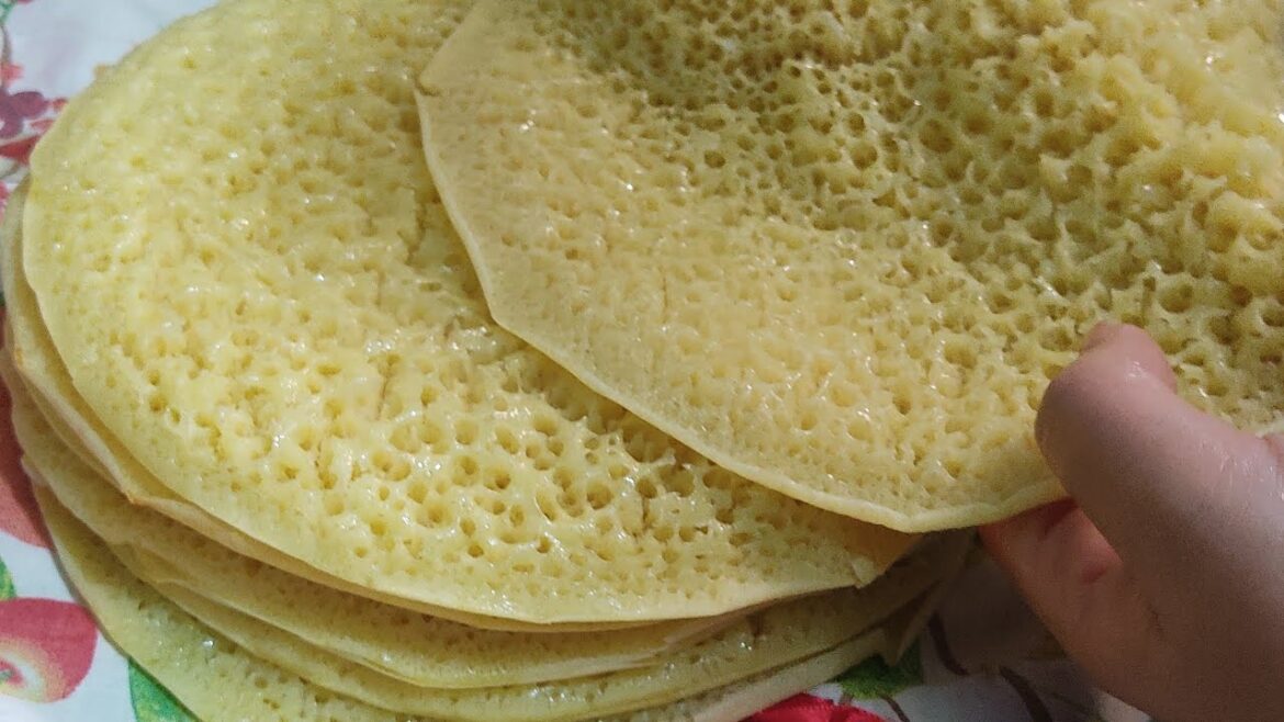 Recipe or Moroccan Pancakes / Crêpes Marocaines aux Mille Trous ...