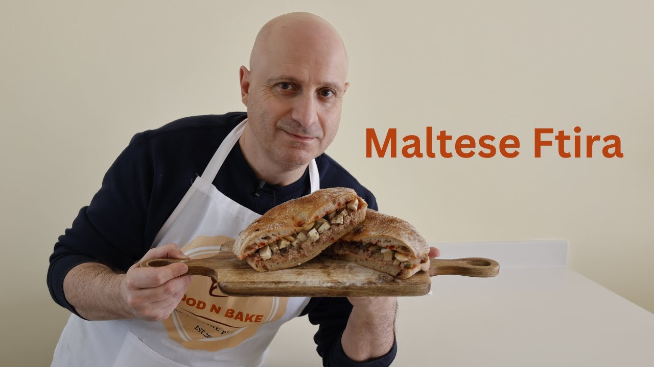 Maltese Ftira Recipe | Traditional sourdough flattened bread | Ħobż biż ...