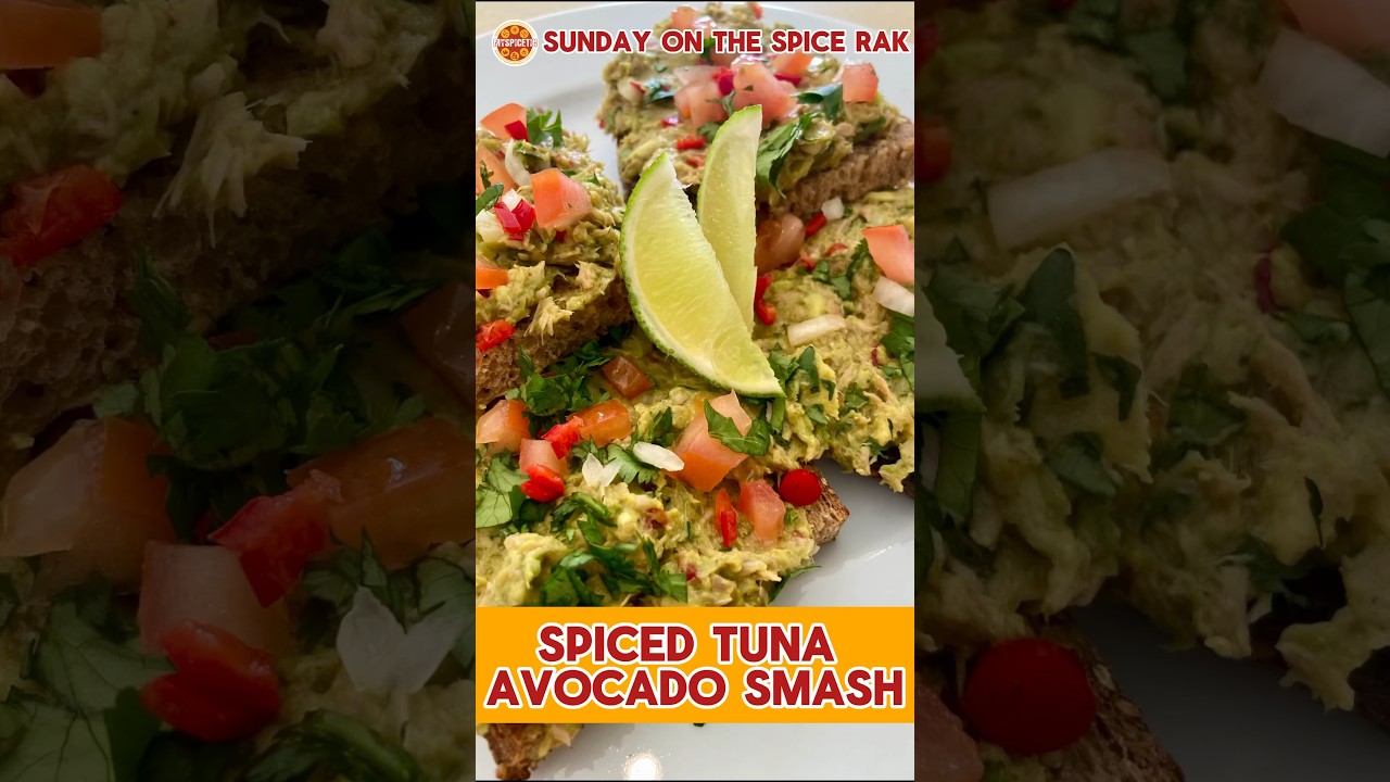 No Mayo Super Healthy Protein filled Spiced Tuna Avocado Smash - Dining ...