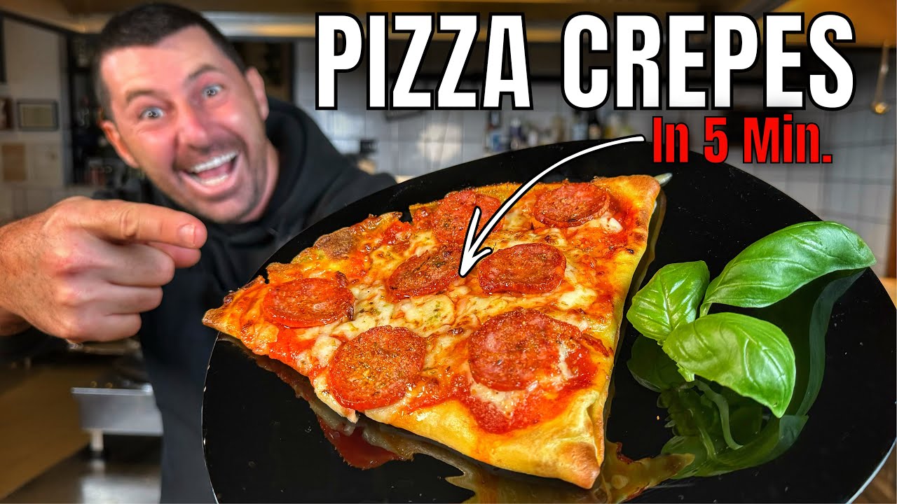 How to Make New York-Style Pizza Crepes in Just 5 Min. - Dining and Cooking