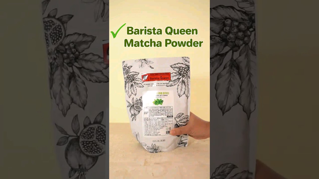 With Most Popular Korean Matcha Green Tea Powder! Matcha Frappe Recipe ...